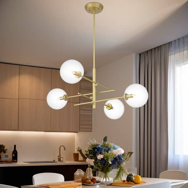 Caucy 4-Light Sputnik Modern Chandelier-UL - 32 inches - Bed Bath ...
