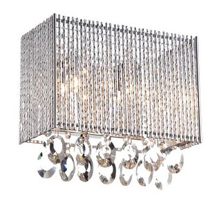 Bromi Design B1603 Crystalline 6.2" Tall 2 Light Rectangular Wall ...