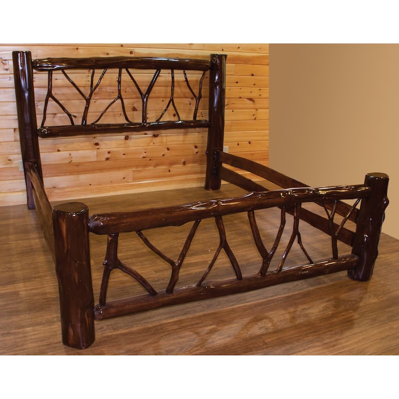 Adirondack Collection - Twig Bed - Overstock - 35421875