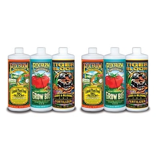 FoxFarm Hydro Formula Nutrients Trio 3 Quarts Liquid Plant Fertilizers ...