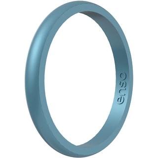 Enso Rings Halo Birthstone Series Silicone Ring - Blue Topaz - Bed Bath ...