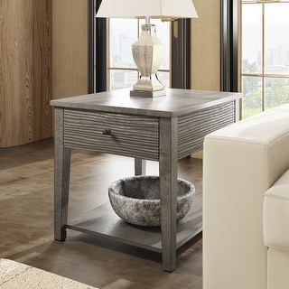 Heatherbrook Charcoal and Ash End Table - On Sale - Bed Bath & Beyond ...