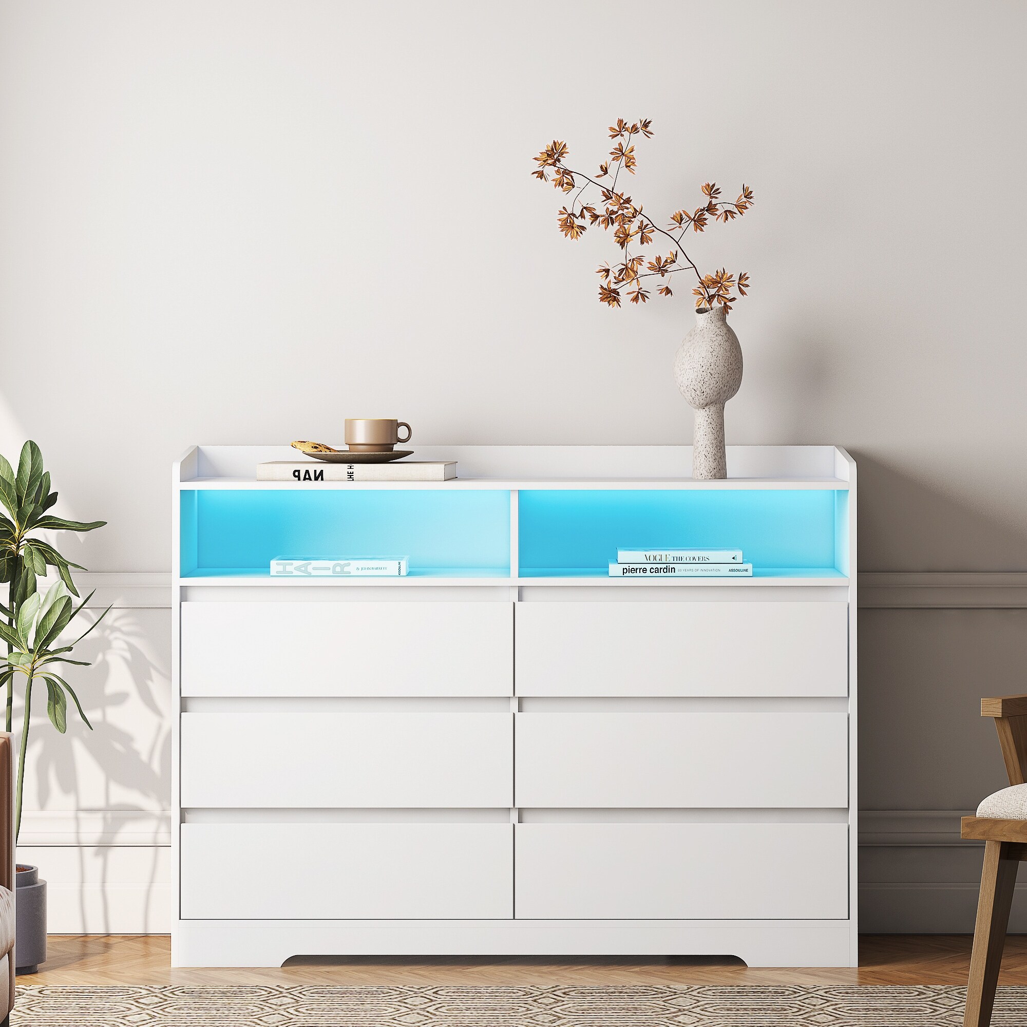 White cubby dresser store