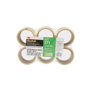 3m Box Sealing Tape,Hot Melt Resin,PK6 371 - 1 Each - Bed Bath & Beyond ...