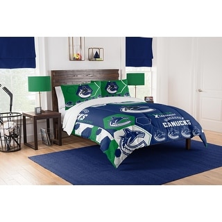 NHL 849 Canucks Hexagon F/Q Comforter Set - Bed Bath & Beyond - 34009864