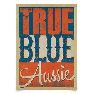 True Blue Aussie by Anderson Design Group Poster Art Print ...