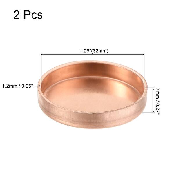 Copper End Cap Pipe Fitting Sweat Plug Connection for Pipe Plumbing ...