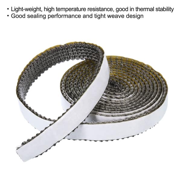 Self Adhesive Graphite Fiberglass Rope, Braided Rope Gasket Seal - 6 ...