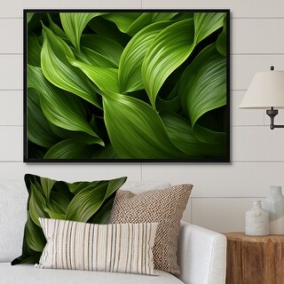 Designart "Greenerys Gaze I" Plants Framed Wall Decor - Bed Bath ...