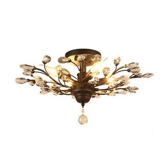 Chandelier Light Rustic Branches Ceiling Pendant Lamp Fixture - Bed ...