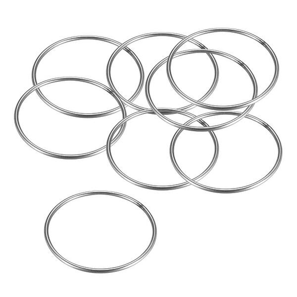 Welded O Ring, 100 x 4mm Strapping Round Rings Stainless Steel 8pcs ...