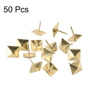 Upholstery Nails Tacks 12mm Square Head 17mm Height Nails Pins 50 Pcs ...