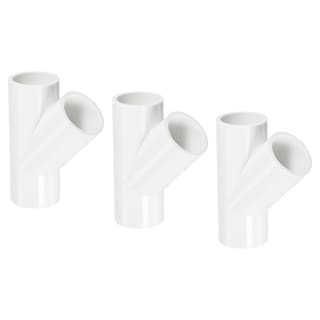 0.8" PVC Pipe Fittings 3pcs 6 Way 45 Degree Angle Water Joint ...