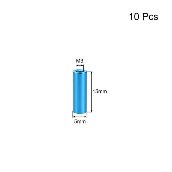 10 Pcs M3x25mm Round Aluminum Standoff Column Spacer Female Purple for ...