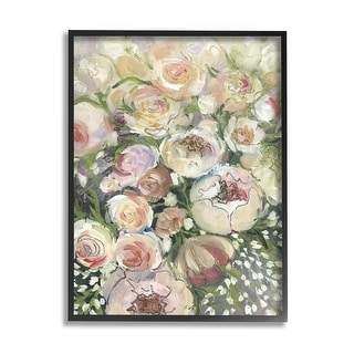 Stupell Abstract Blooming Garden Flowers Framed Giclee Art by Blursbyai ...