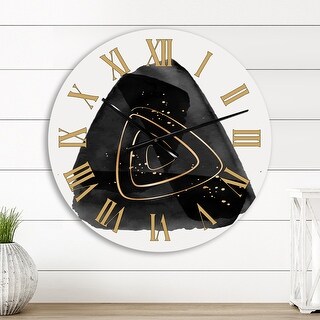 Designart 'Circular Composition Abstract Organic Vintage IV' Mid ...