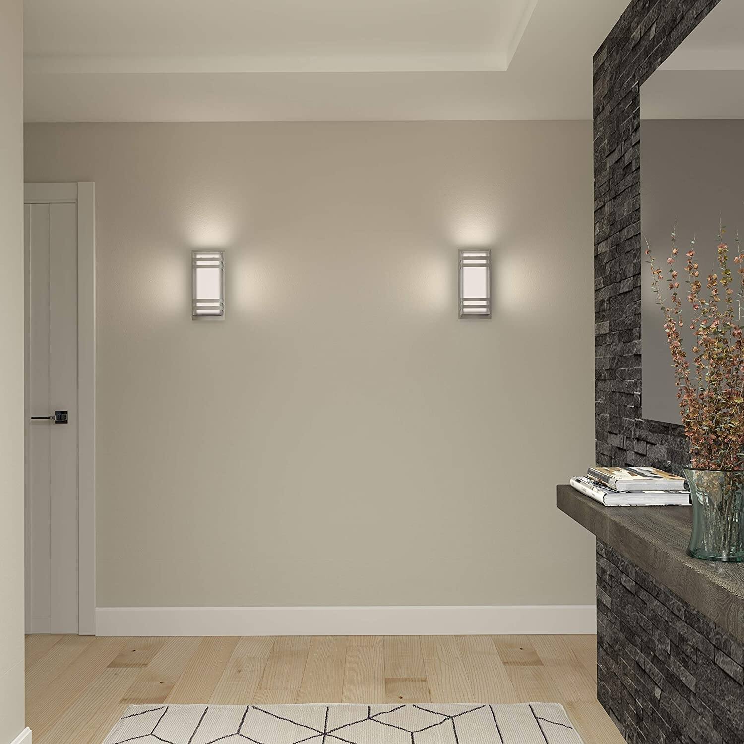 Artika Indoor/Outdoor 3 LED-Integrated Stainless Steel Glow Box - On ...