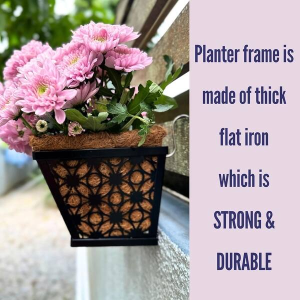 Window Box Planter Small and Cute Rectangular Flower Pot Wall Planters ...