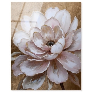 Gilded Bloom Gold Floral Art Acrylic Print by Art Remedy - Bed Bath ...
