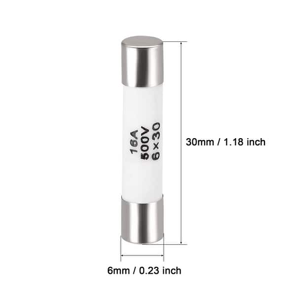 Ceramic Cartridge Fuses 30A 500V 6x30mm Fast Blow for Energy Saving ...
