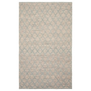 ECARPETGALLERY Braid weave Sienna Teal Wool Rug - 4'11 x 8'2 - Bed Bath ...