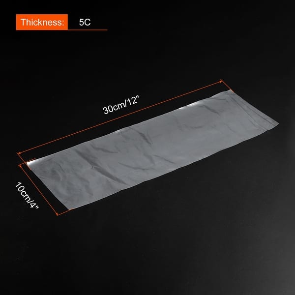 Flat Open Poly Bags Non-Sticky PE Retail Pouches 2 Mil 4x12 in 500pcs ...