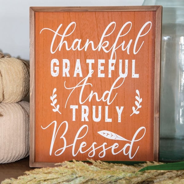 Thankful Grateful and Truly Blessed Frame - Bed Bath & Beyond - 36297036