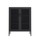 Manhattan Comfort Amelia 31.5 Accent Cabinet with 3 Adjustable Shelves ...