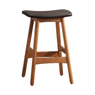 Moasis Modern 26"H Bent Wood Counter Stools, Footrest, Low Back (Set of ...
