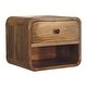 Mini Oak-ish Floating Open Bedside - Bed Bath & Beyond - 43767096