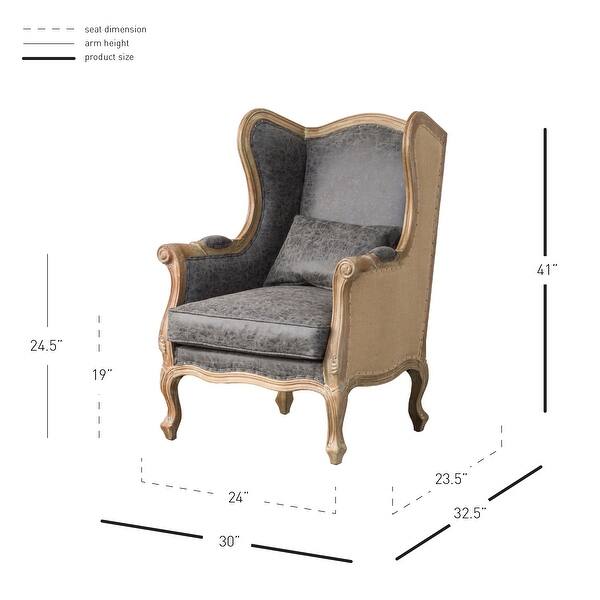 Guinevere Wing Arm Chair - Bed Bath & Beyond - 26235146