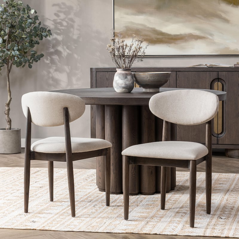 Oak, Upholstered Dining Chairs - Overstock