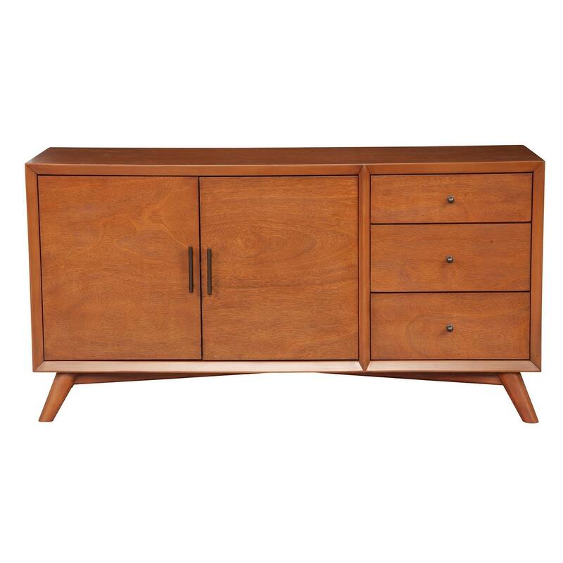 Alpine Furniture Flynn Mid Century Modern 3 Drawer Sideboard ...