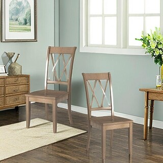 Dining Chairs (Set of 2) Cross Back Dining Chairs Accent Chairs Side ...