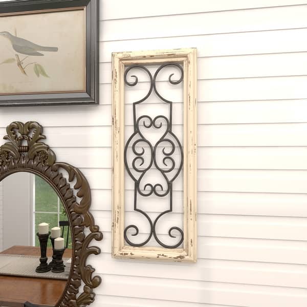 metal scrollwork wall decor