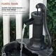 Alpine Corporation 27in Outdoor Rustic 2Tier Barrel and Pump Water ...