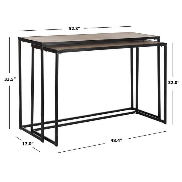 SAFAVIEH Mid-Century Garin Wood Stacking Console - 52.3" x 17" x 33.5" - Bed Bath & Beyond ...