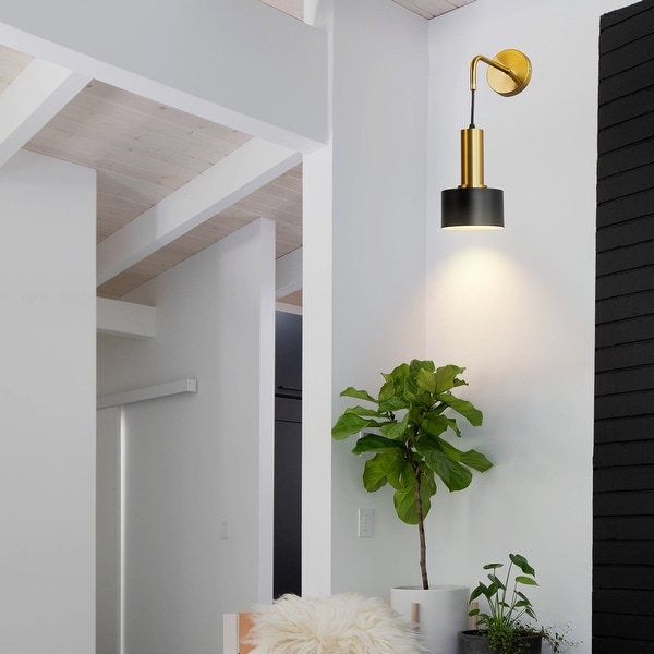 2-Light Mid-Century Modern Double Cone Pinhole Hourglass Wall Sconces ...