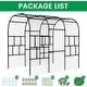 Garden Arch Trellis for Climbing Plants, Large Arch Arbor Trellis - Bed ...