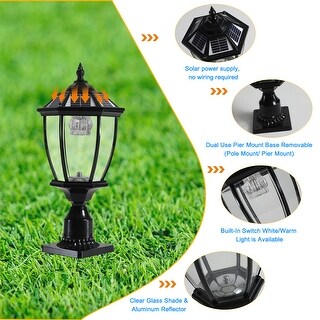 Solar Column Headlights With Dimmable LED - Bed Bath & Beyond - 40586231