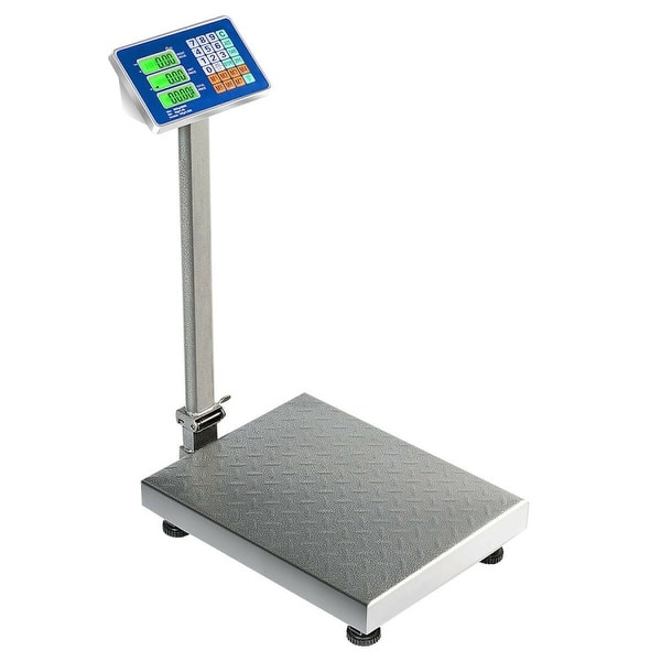 High-Capacity 660 lb Digital Folding Floor Scale for Weight Measurement ...
