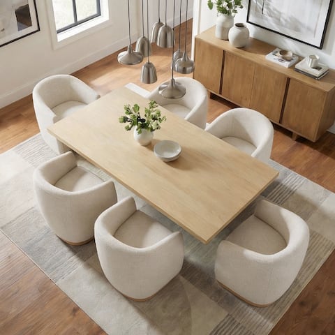 Upholstered, Casters Dining Chairs - Overstock