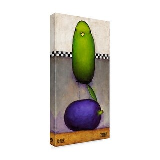 Daniel Patrick Kessler 'Eggplant Bird' Canvas Art - Bed Bath & Beyond ...