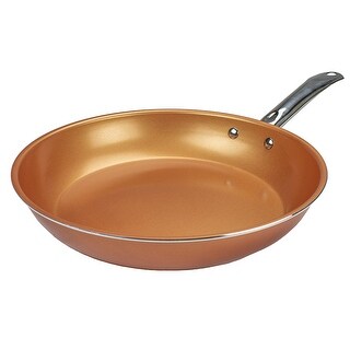 Brentwood Induction Copper Frying Pan with Non-Stick, Ceramic Coating ...