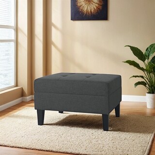 Tufted Large Square Storage Ottoman - Bed Bath & Beyond - 41281618