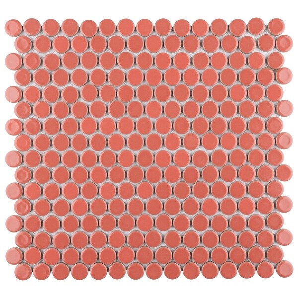 Merola Tile University Pink 11-3/4" x 11-3/4" Porcelain Floor and Wall ...