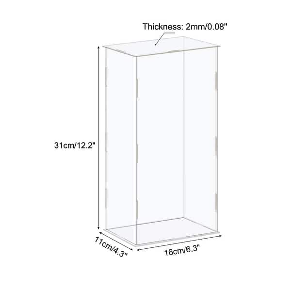 Display Case Box Acrylic Box Transparent Showcase 16x11x31cm for ...