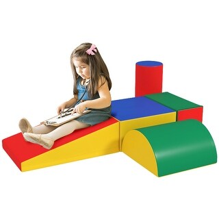 5 Piece Climb and Crawl Activity Play Set, Baby Soft Play Set, Foam ...