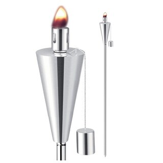 Anywhere Garden Torch Outdoor Garden Torch -Cone Shape (2 pk) 65" Tall ...