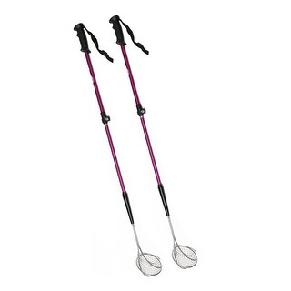 Vos Extendable Aluminum/Steel Beach Sand Scooper Skimmer Net, Pink (Set ...